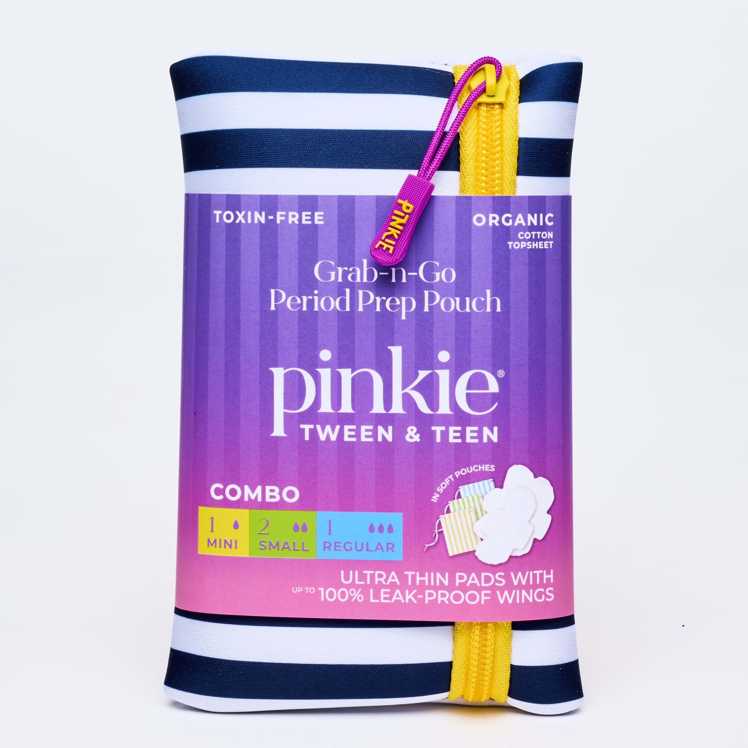 Pinkie® Teen Period Pads, Prep Pouch