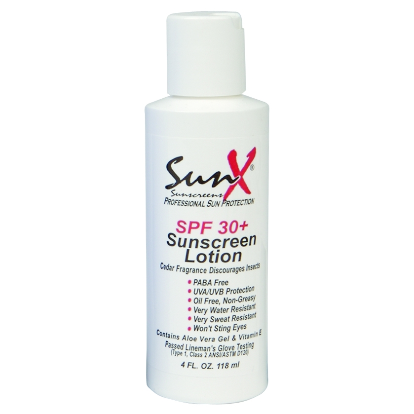 4 Oz SunX Sunscreen (SPF 30)