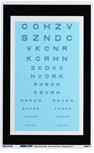 Good-Lite® Insta-Line Vision Chart, Sloan Letters