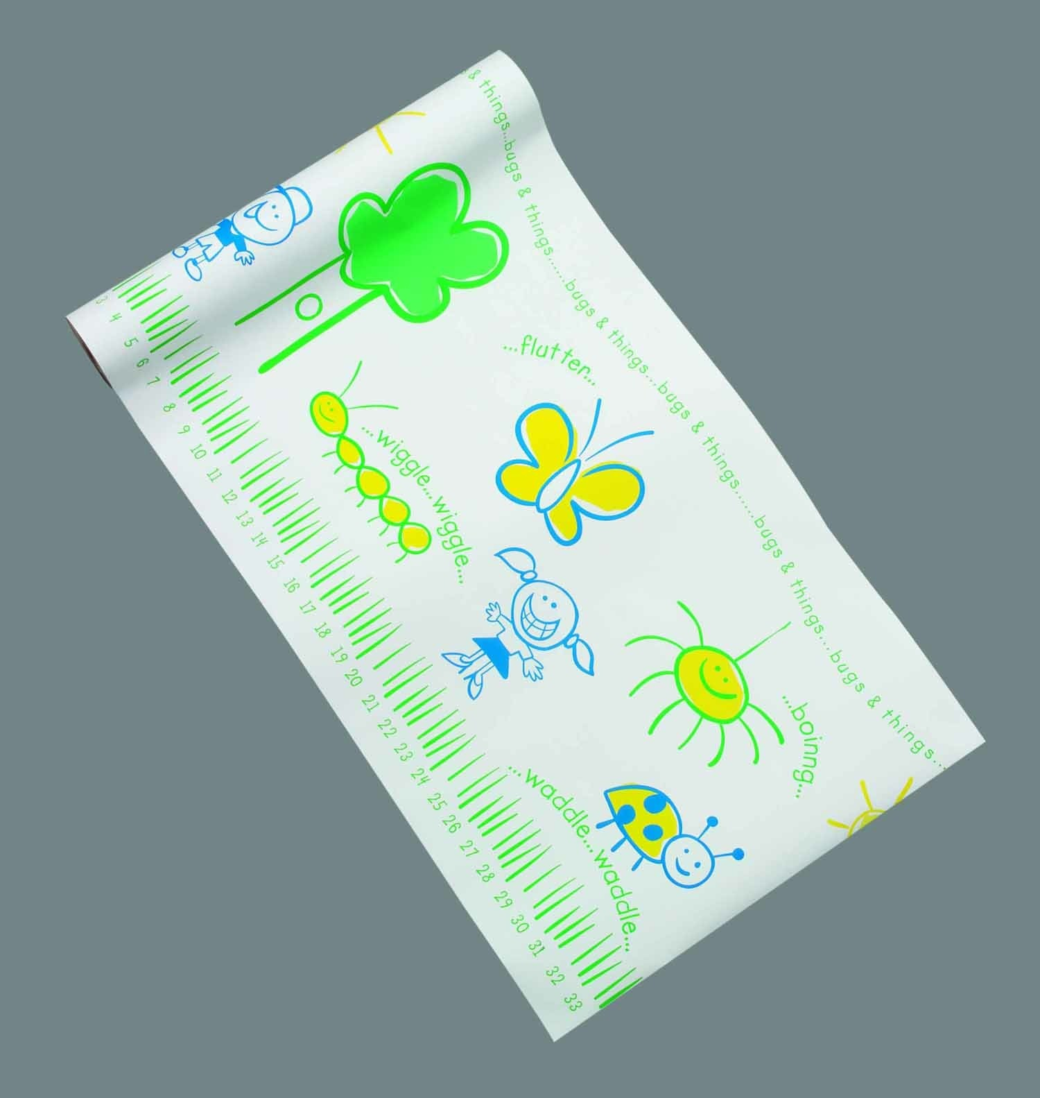 Exam Table Paper, Crepe, Bugs & Things 21" x 125', 6/Case