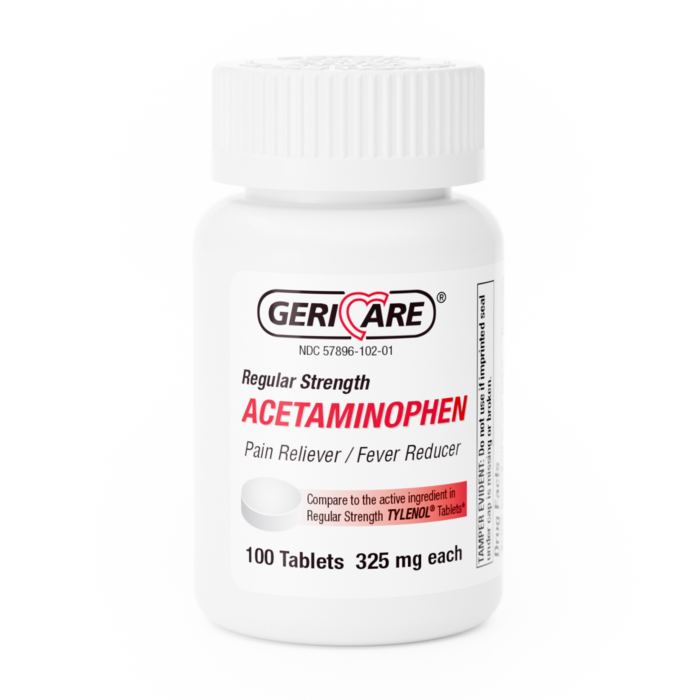 Acetaminophen 325 mg Tablets, 100/Bottle
