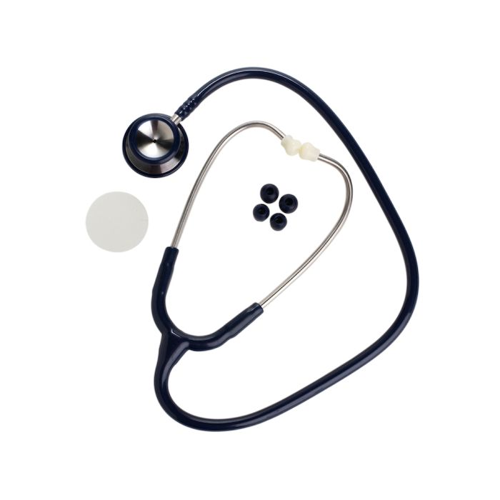 Stainless Steel Dual Head Stethoscope, Blue