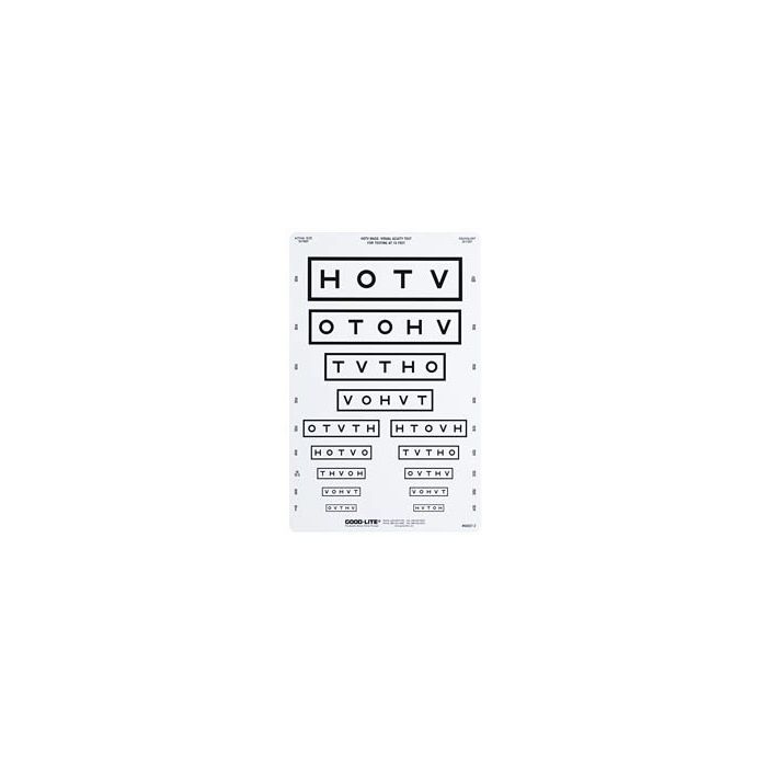 50% Rectangle HOTV Chart, 10 Foot