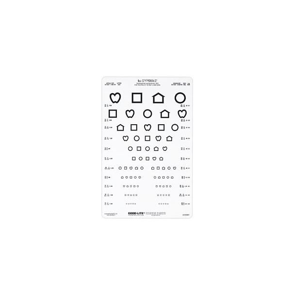 Linear Spaced LEA Symbols® Chart, 10 Foot