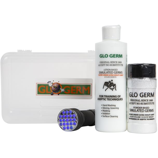 Glo Germ™ Kit with 21 LED UV Flashlight