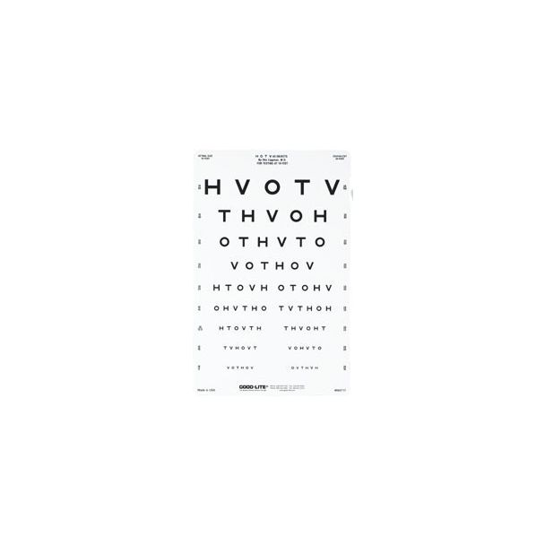 Linear Spaced HOTV Chart, 10 Foot