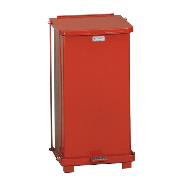 6.5 Gallon Defenders® Square Step Can, Red